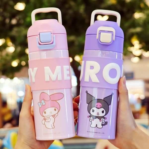 kuromi tumbler for kids kuromi water bottle kuromi tumbler hot and cold Kulomi kids thermos mug ...