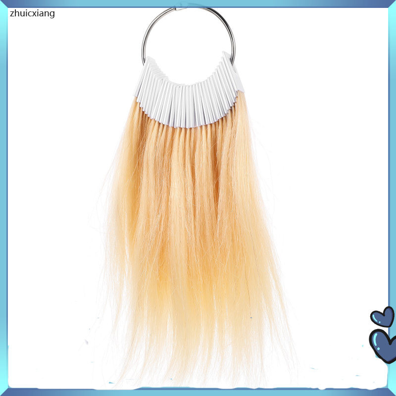 30 Pcs Hair Test Strands Real Color Chart Scrunchies Human Sample Dye ...