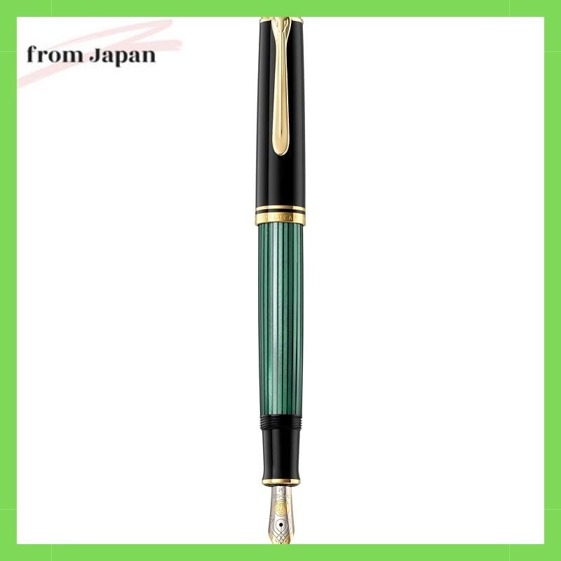 Pelikan Fountain Pen EF Extra Fine Green Stripe Souveran M600 Imported ...