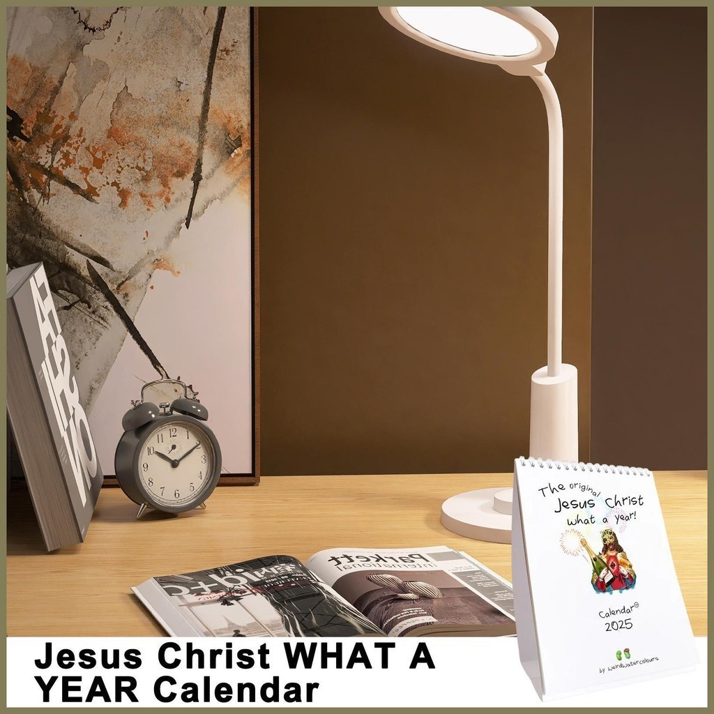 Jesus Calendar 2025 2025 Stand up Calendar Coil Desktop Calendar for ...