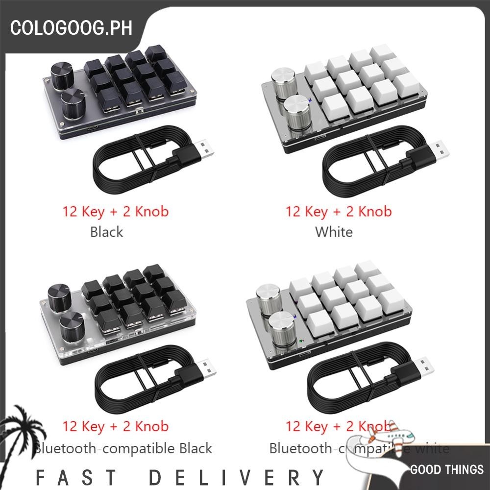 12 Key 2 Knob Programming Macro Custom Knob Keyboard Mechanical Hotswap ... 12 Key 2 Knob Programming Macro Custom Knob Keyboard Mechanical Hotswap ...