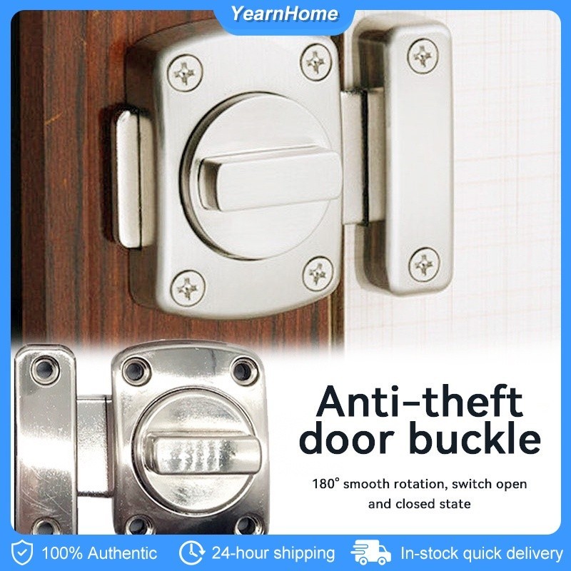 Zinc Alloy Sliding Door Lock Universal Door Latch Rotatry Switch Door ...