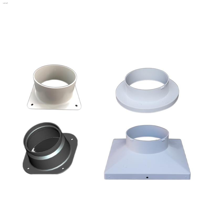 COD☆Plastic square-to-round flange joint ventilation duct variable ...