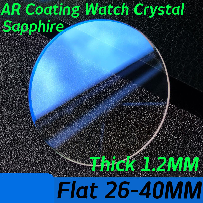 High Quality 1.2mm Sapphire Watch Crystal Diameter 26mm-40mm Blue AR ...