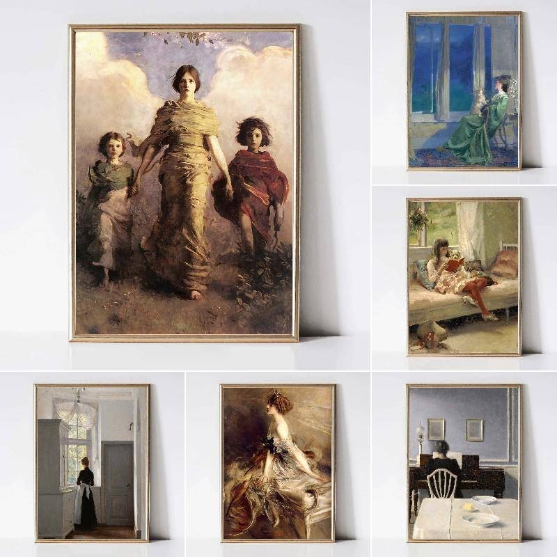 Immerse Yourself in the Elegance of Vintage Woman: Captivating Posters ...