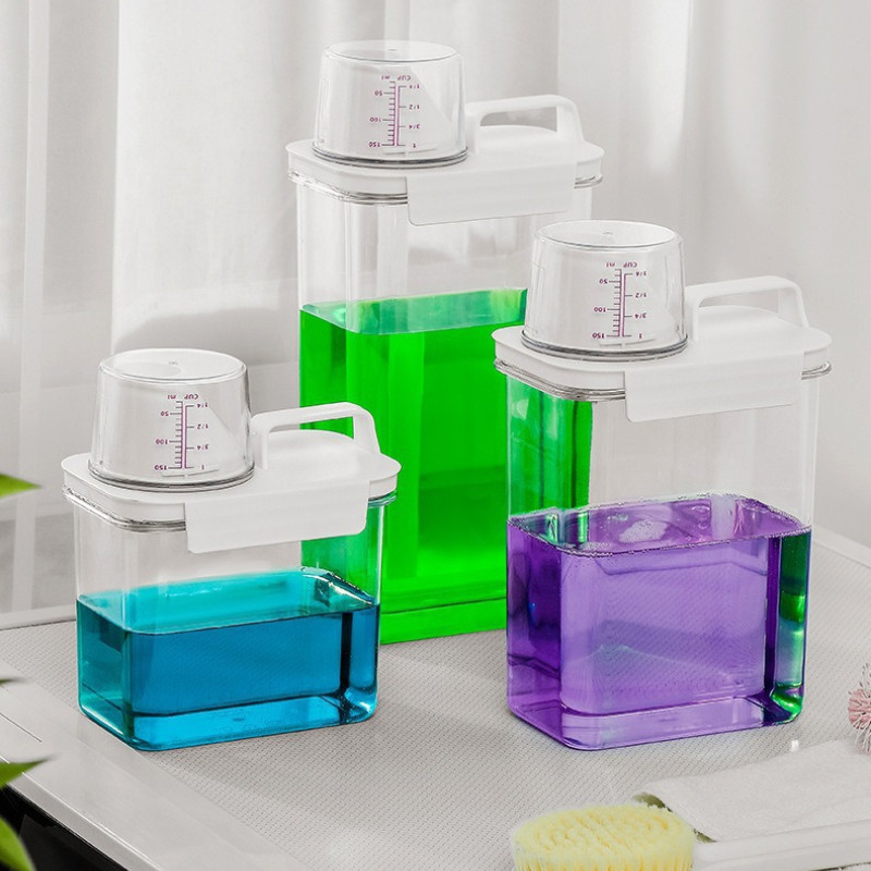 Large Capacity Laundry Detergent Dispenser with Measuring Cup/softener ...