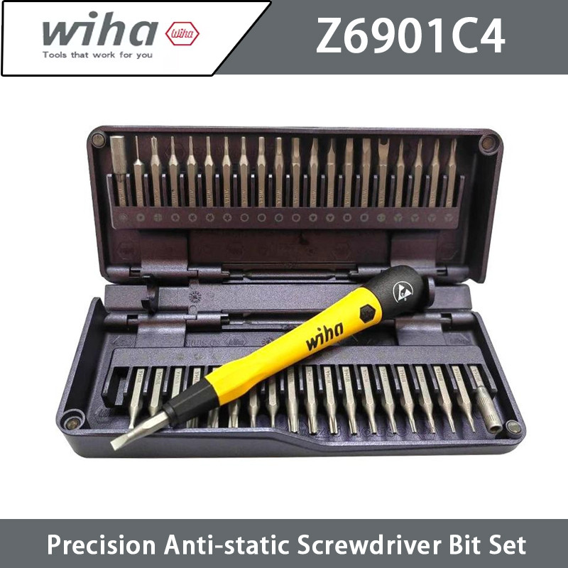 WIHA Precision Anti-static Screwdriver Bits Set 41 in 1 with 40 Bits ...