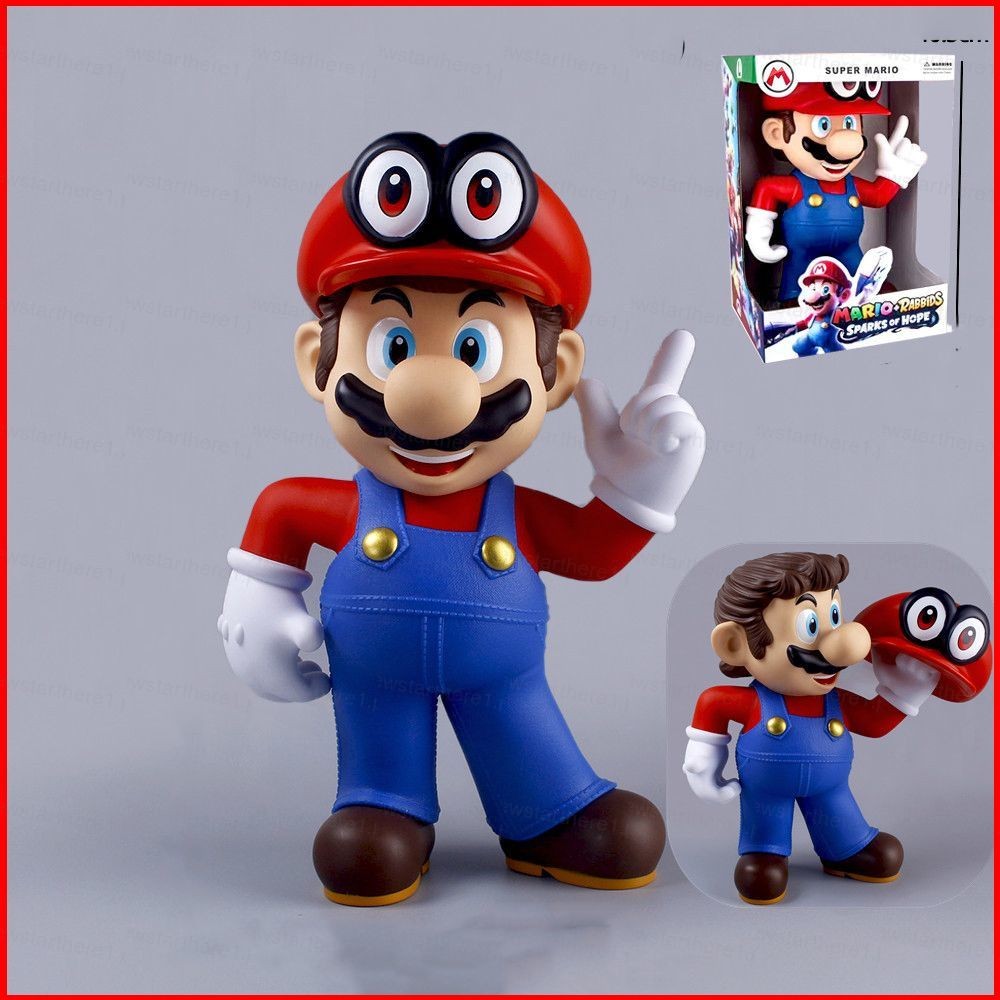 Jason 38cm Super Mario Action Figure Mario Removable hat large-sized ...