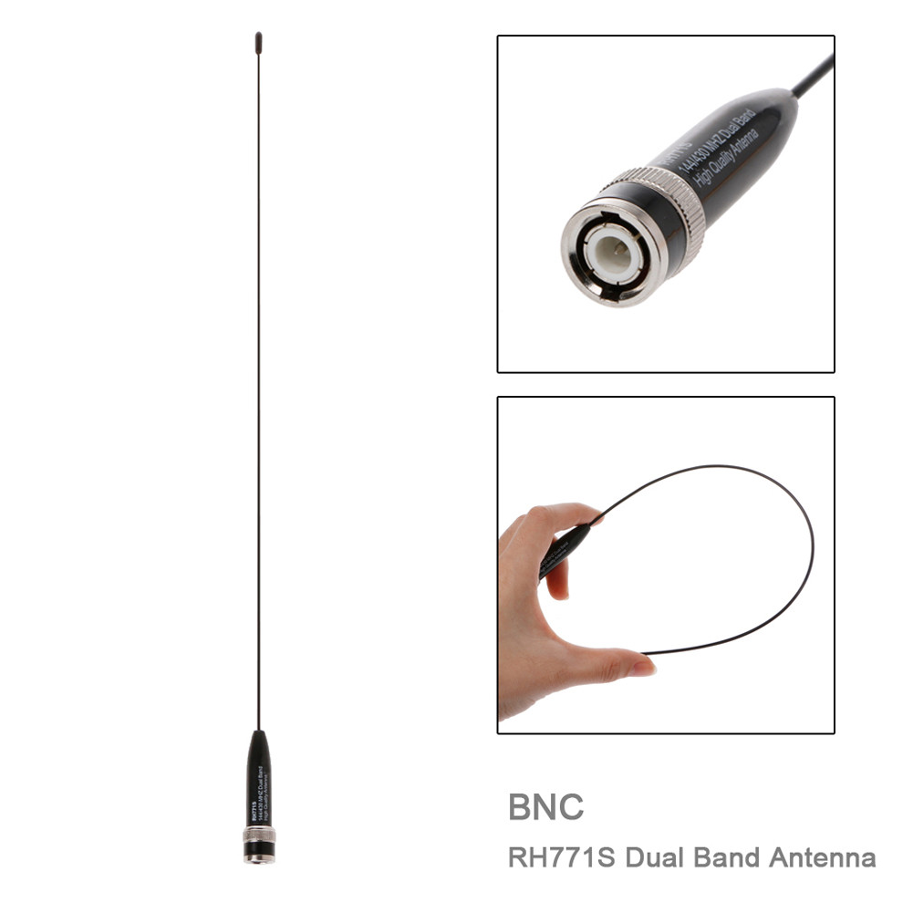 BNC Antenna Ultra-thin RH771S VHF+UHF for Icom IC-V8 IC-V80 Radio Kenwood | Shopee Philippines