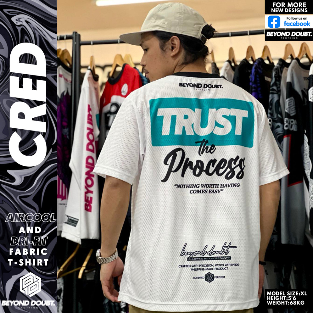 T-SHIRT - "CRED” Design AIRCOOL & DRIFIT Fabric - BEYOND DOUBT CLOTHING ...