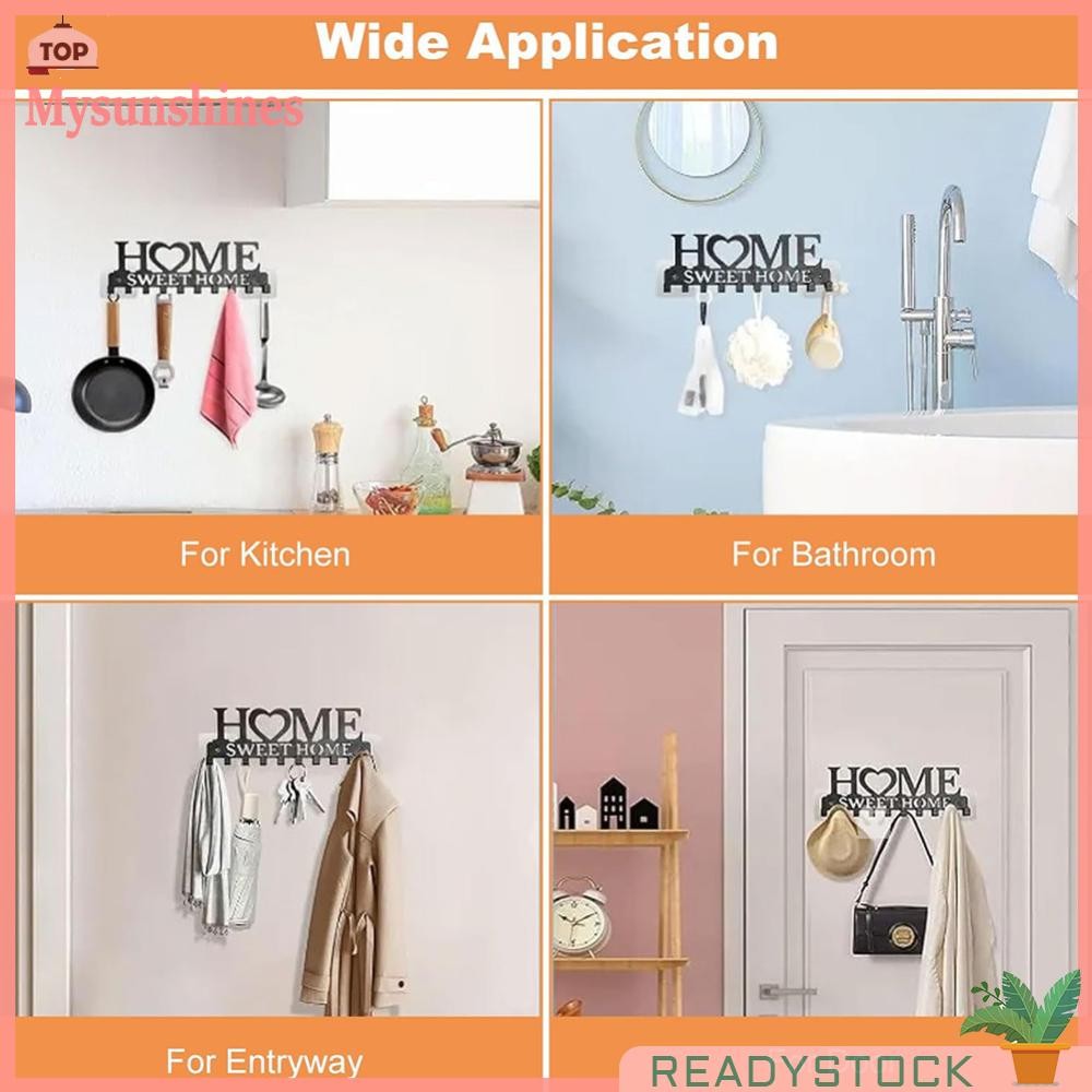 MS♣ - Self Adhesive Key Hooks Heavy Duty No Drill Key Hangers for ...