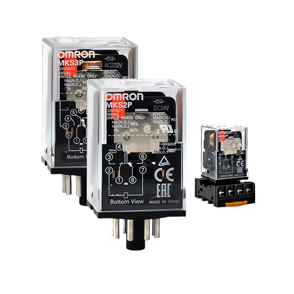 genuine goods OMRON relay MKS2P MKS3P AC220V DC24V replacement MK2P-MK3P-I | Shopee Philippines
