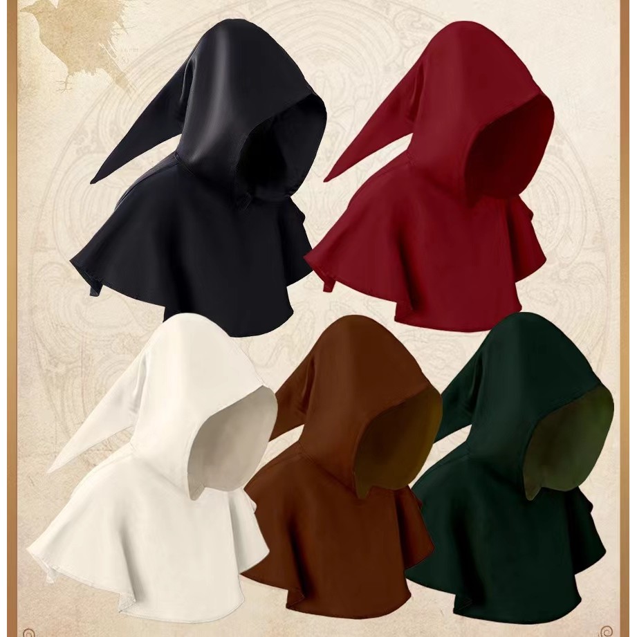 Medieval costume Death hooded cloak Halloween stage costume Vampire ...
