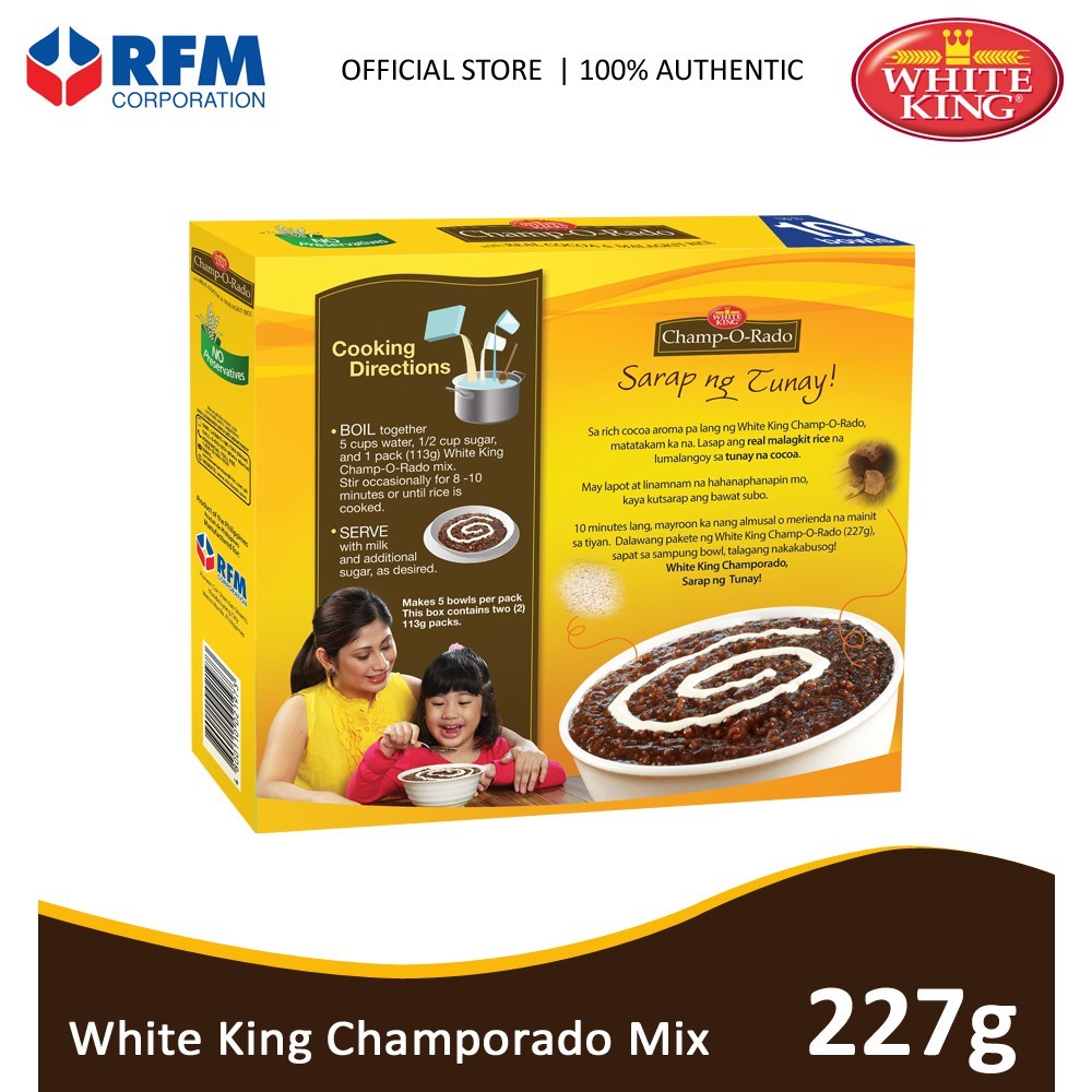 White King Champorado Mix 227g - Set of 2s | Shopee Philippines