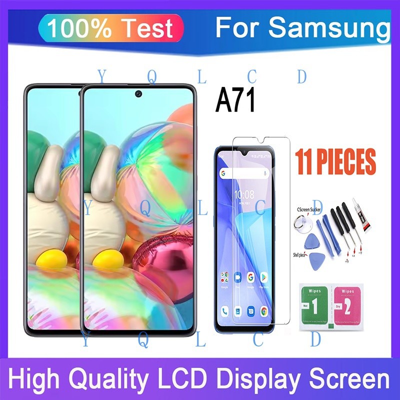 Original AMOLED Samsung Galaxy A71 LCD Display Touch Screen With Frame ...