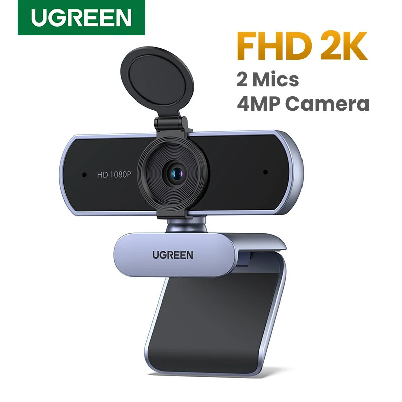 UGREEN Usb Webcam 2K HD Webcam Computer Web Camera Dual Microphones For Youtube Zoom Live ...
