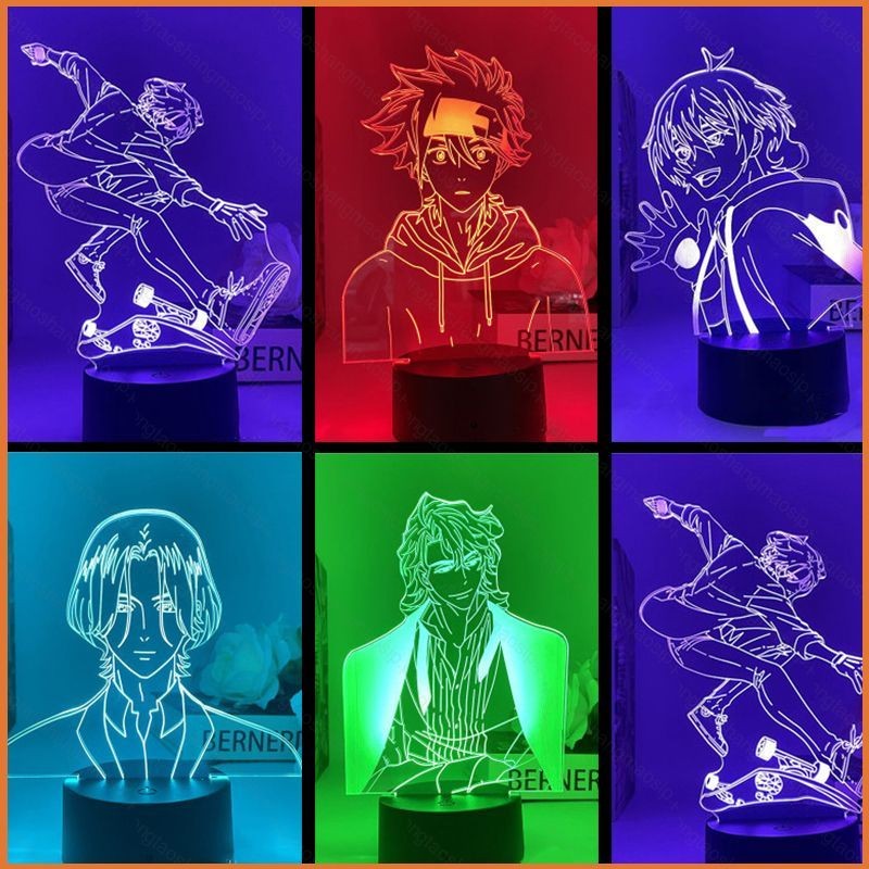 SK8 the Infinity 3D Lamp Night Lights Anime USB Lighting Kyan Reki ...