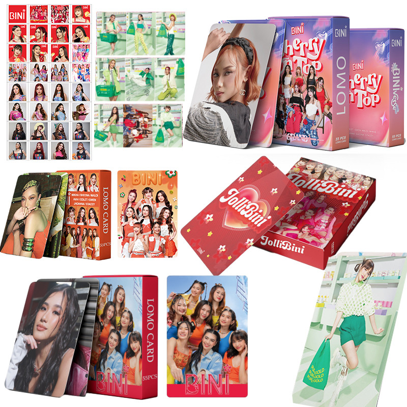 95/96pcs with sticker Bini Lomo Cards 55 Pcs Bini Photocards ...