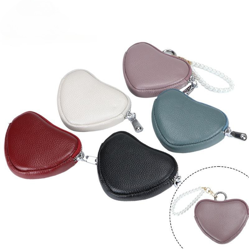 Royal Bagger Genuine Leather Women's Coin Purse, Cute Heart-shaped ...