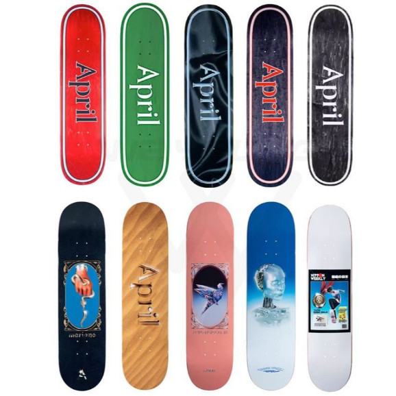 APRIL SKATEBOARD DECK ORIGINAL DECK 7 LAYERS CANANDIAN MAPLES ADULT ...