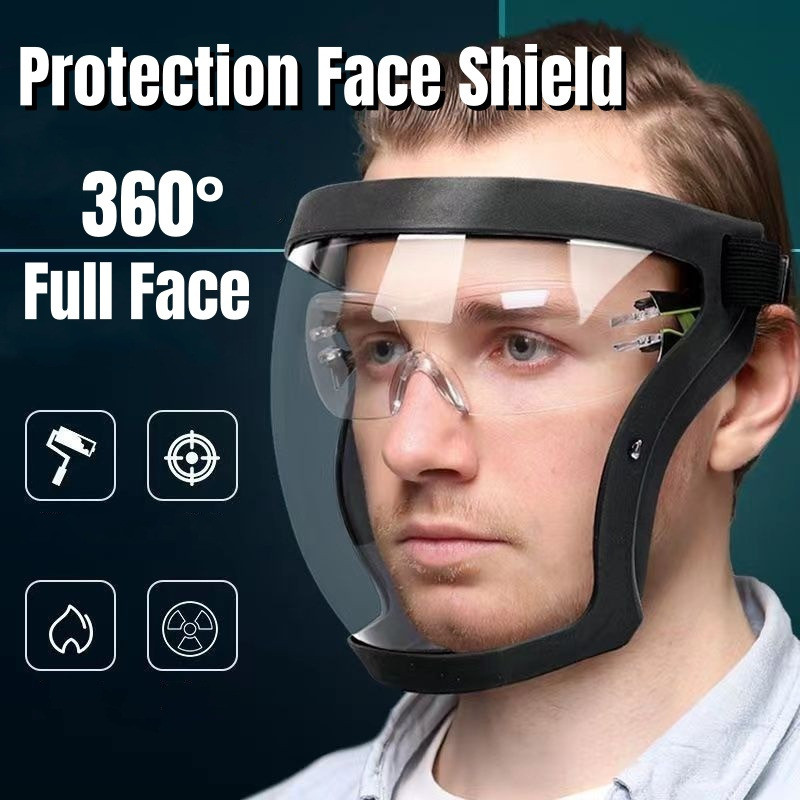 Full Face Welding Mask Transparent Protection Face Shield Safety ...