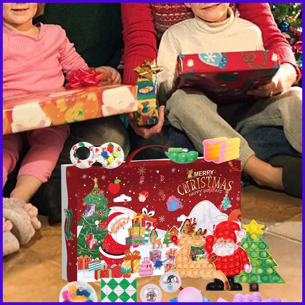 Christmas Fidget Toys Advent Calendar Box For Kids Christmas Advent ...