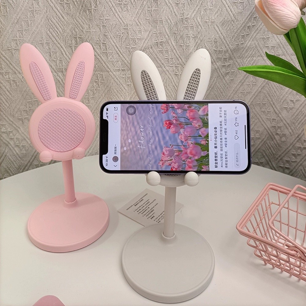 Cute Bunny Phone Holder Desktop Cell Phone Stand Height Angle ...