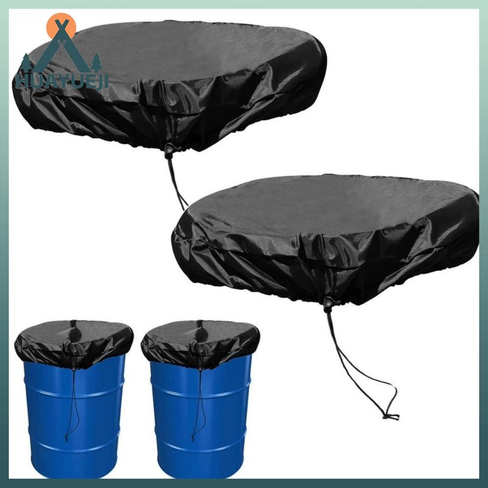 HUAYUEJI Drum Cover, with Stretchable Drawstring Waterproof Rain Barrel ...
