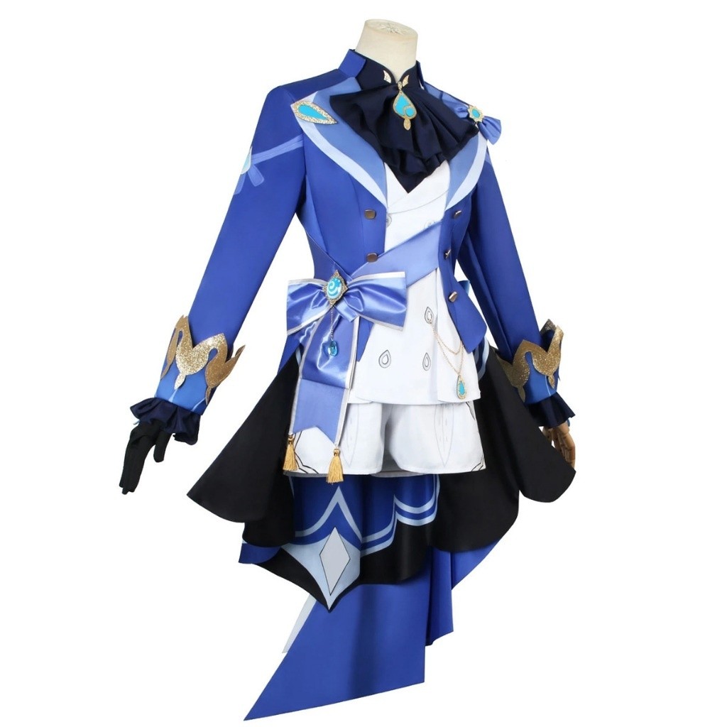 Focalors Cosplay Furina Costume Daily Black Clothes Carnival Uniform ...
