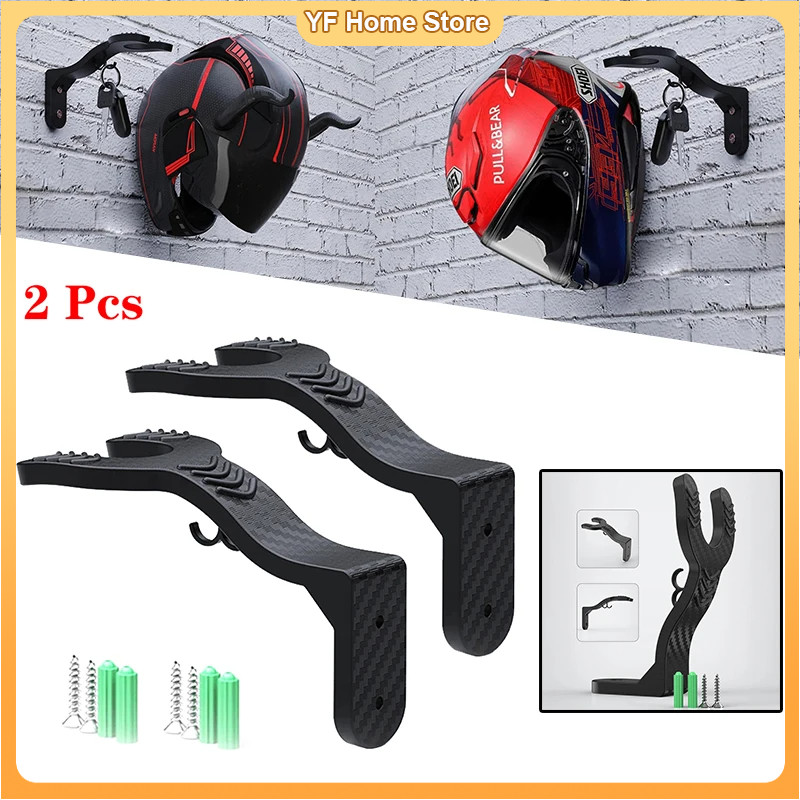 2pcs Motorcycle Head Gear Hook Motorcycle Helmet Holder Helmet Hook ...