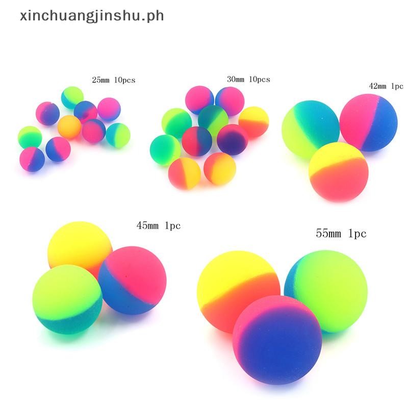 XIN 1/10 pcs Moonlight High Bounce Ball Elastic Juggling Jumping Balls ...