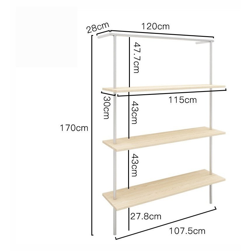 Clothing Store Display Shelf Zhongdao Display Stand Floor-Standing ...
