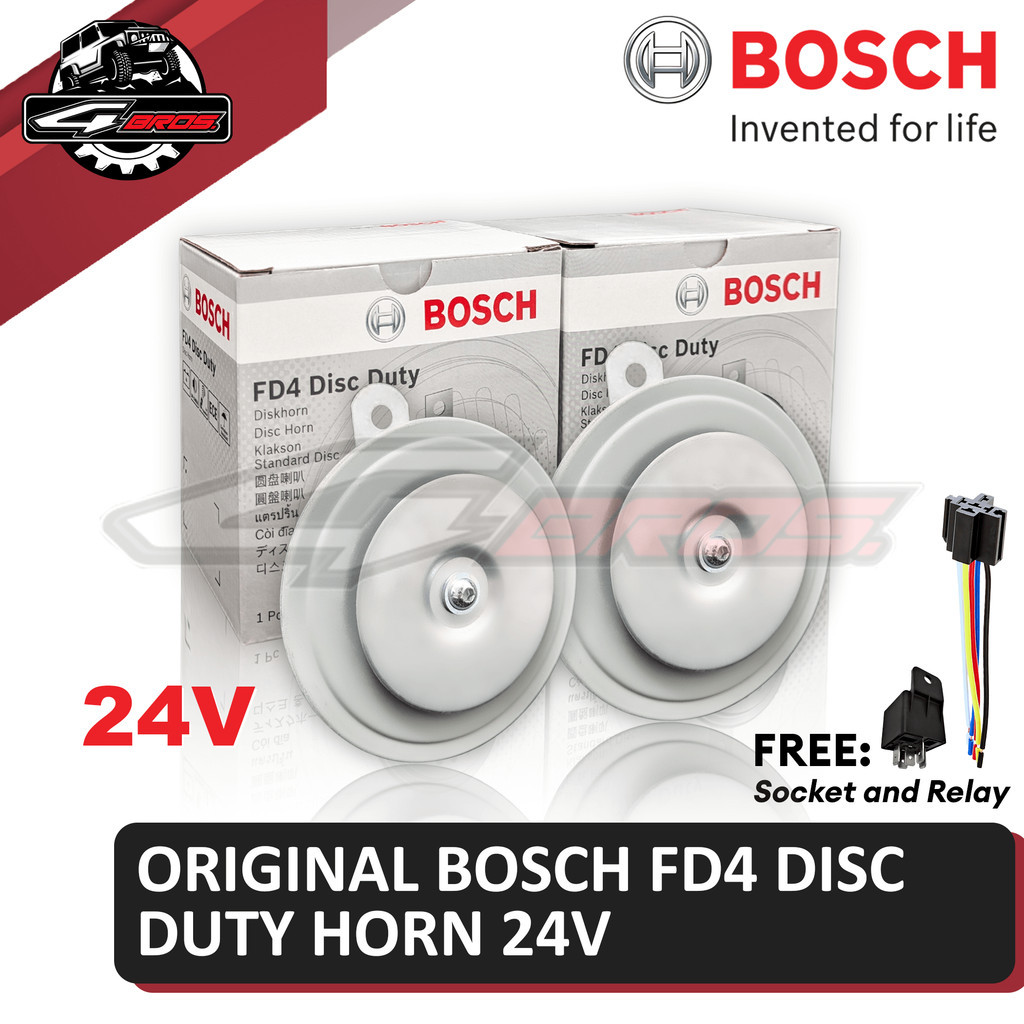 Original Bosch FD4 Disc Duty Horn (24v) | Shopee Philippines