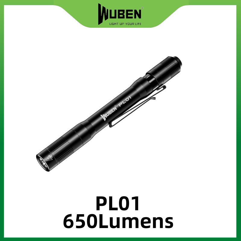 WUBEN PL01 Pen Light, 650 Lumens Pocket EDC Flashlight Rechargeable, IP68 waterproof | Shopee ...