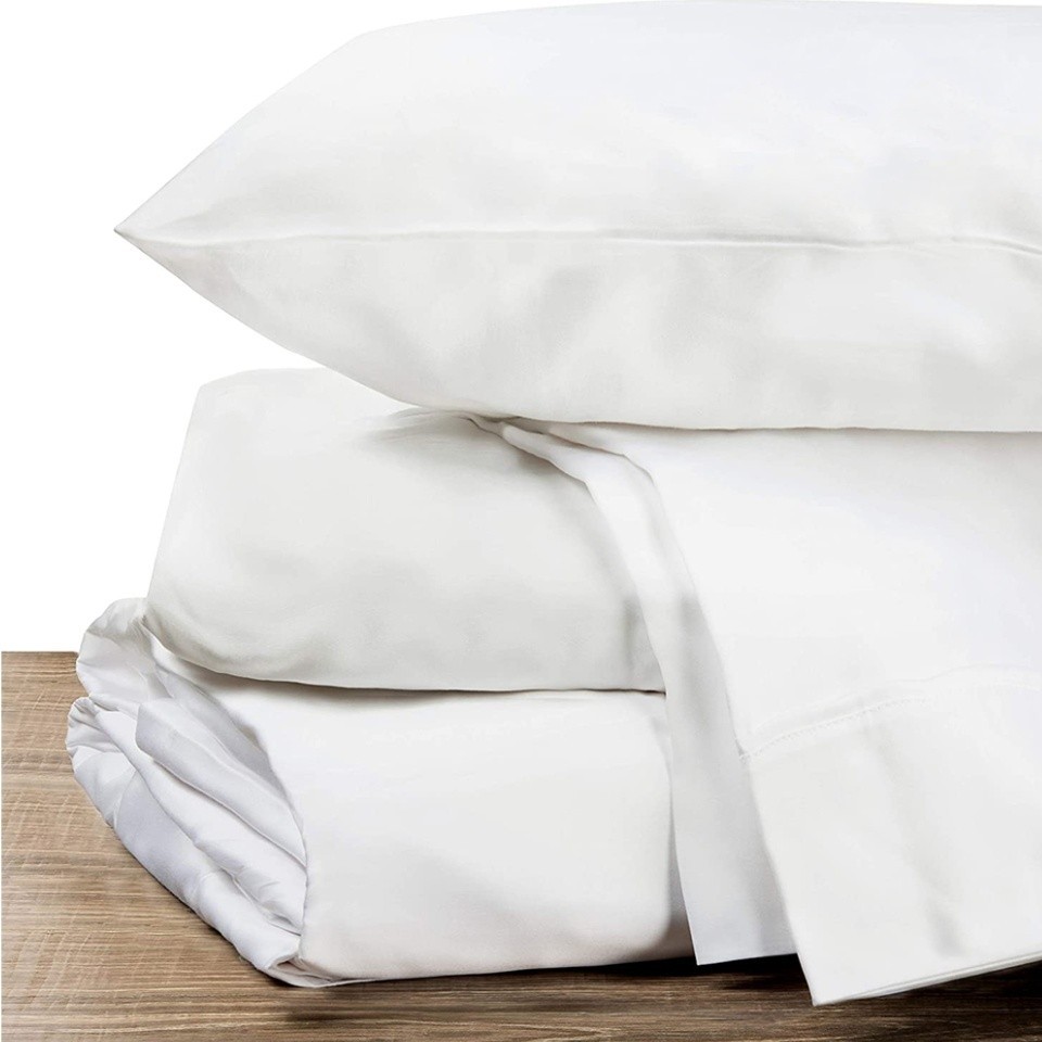 SHINES 4-in-1 Bedsheet Set: Hotel Quality with 1 Fitted Sheet, 1 Flat ...