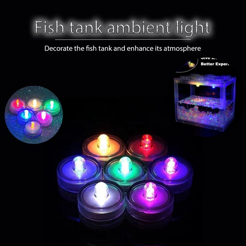 Aquarium Light Fish Tank Light LED Colorful Waterproof Diving Lights ...
