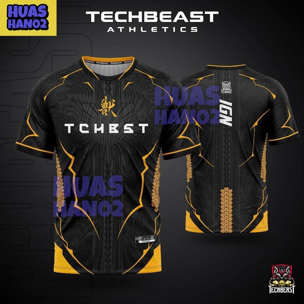 Techbeast Hyper Esports Jersey T-shirt Full Sublimation ( CUSTOM TEAM NAME + IGN ) | Shopee ...