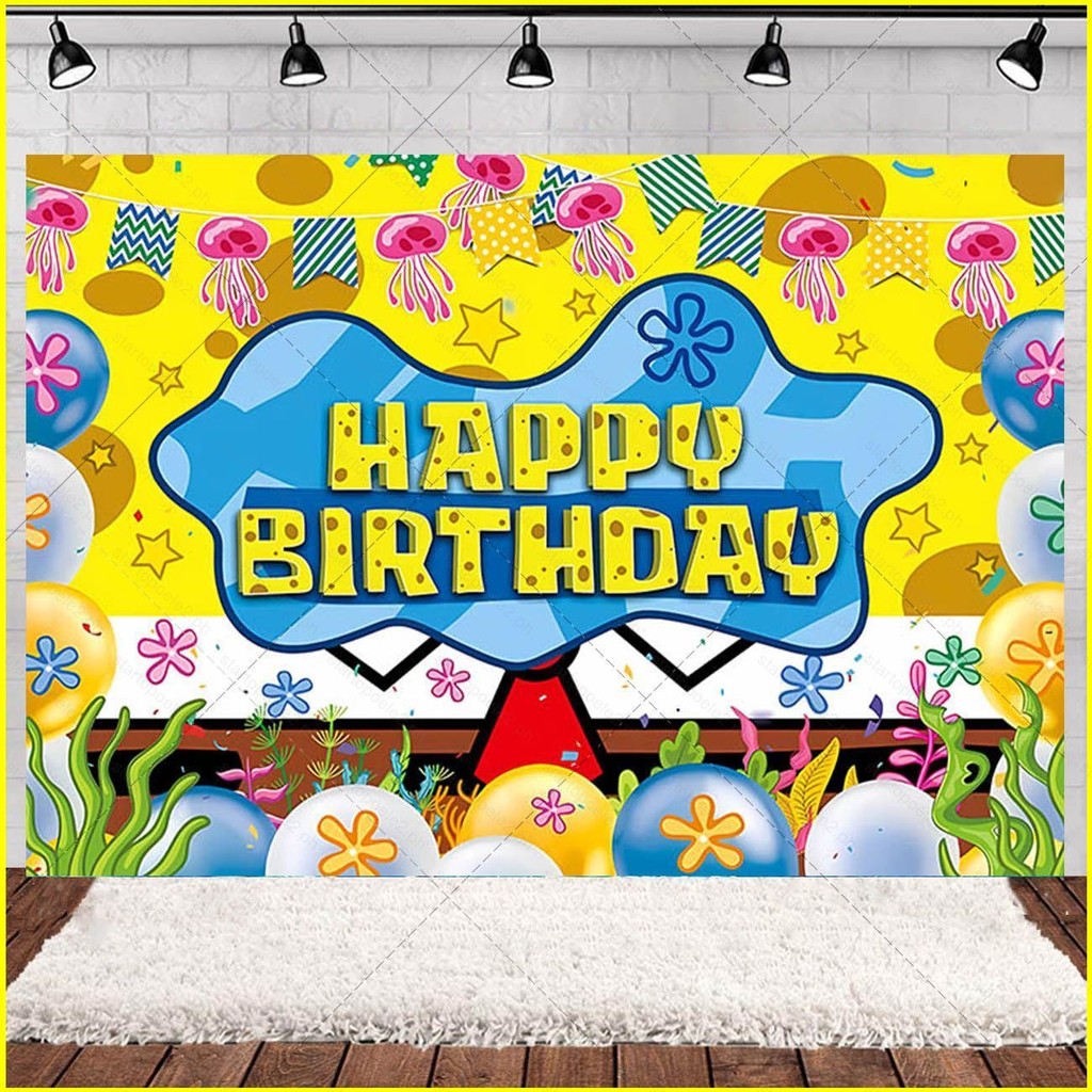 ST2 SpongeBob SquarePants Theme decoration birthday Party Photo ...