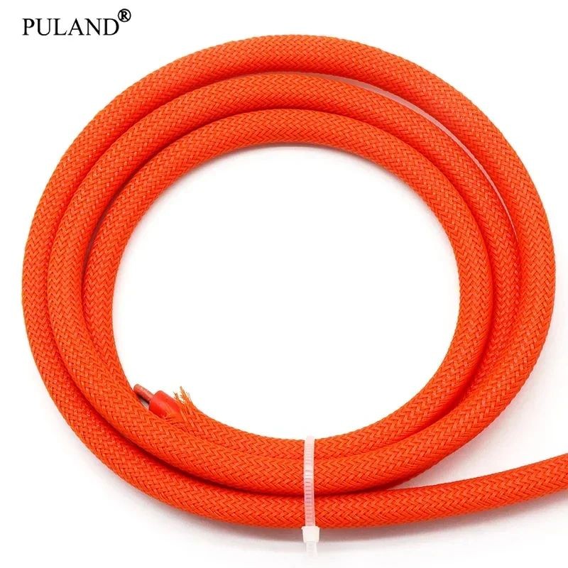 1~50m Orange PET Braid Sleeve 2/4/6/8/10/12/14/16/20/25/30/35/40mm High ...