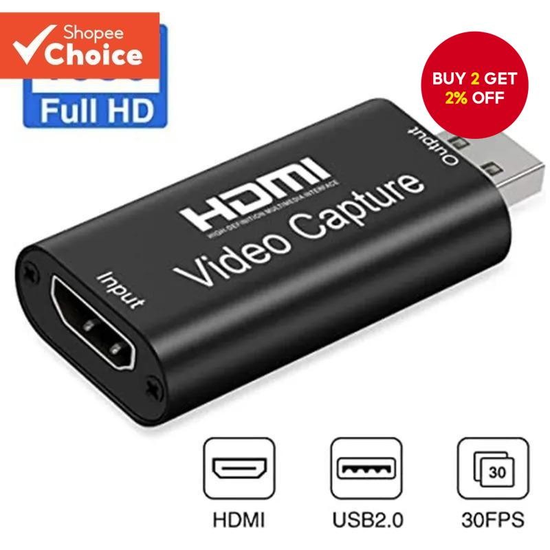 USB2.0 HDTV Converter 4K HD 1080P Video Capture Card Grabber Record Box ...