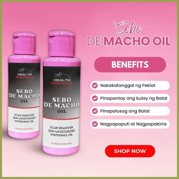 Buy 1 take 1 100% SEBO DE MACHO WHITENING OIL | Shopee Philippines
