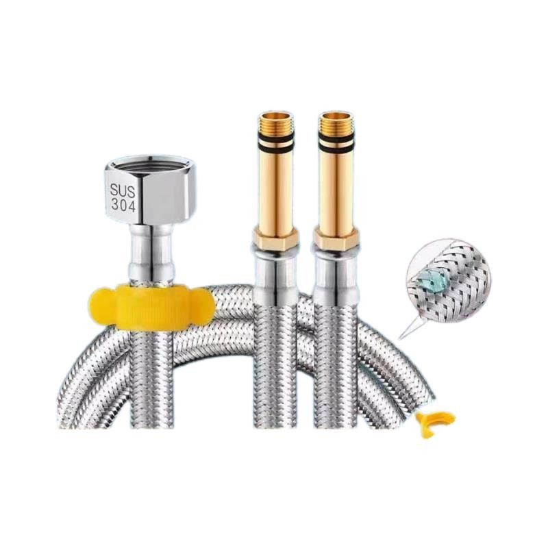 Faucet Water Inlet Hose Pointed Extension Rod Steel Cap Washbasin Water ...