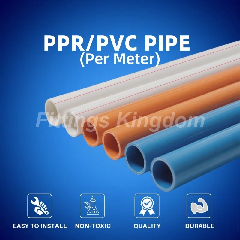 PPR Pipe PVC Blue Pipe PVC Orange Electrical Pipe 1/2 3/4 1 Inch Sold ...
