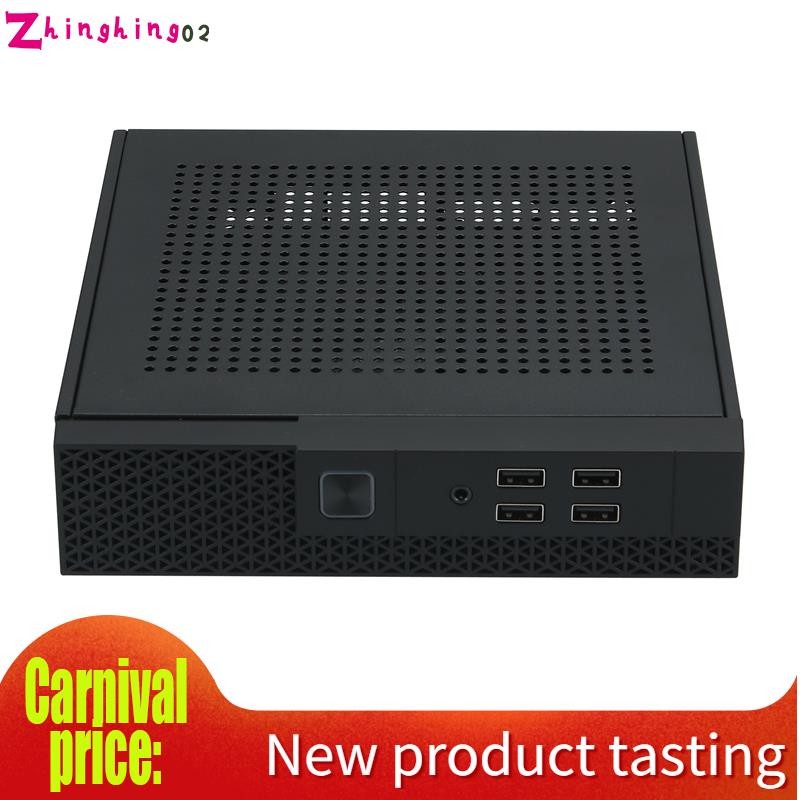★zhinghing02★ Mini ITX Computer Case HTPC Host Chassis USB2.0 ITX Enclosure Industrial Control ...