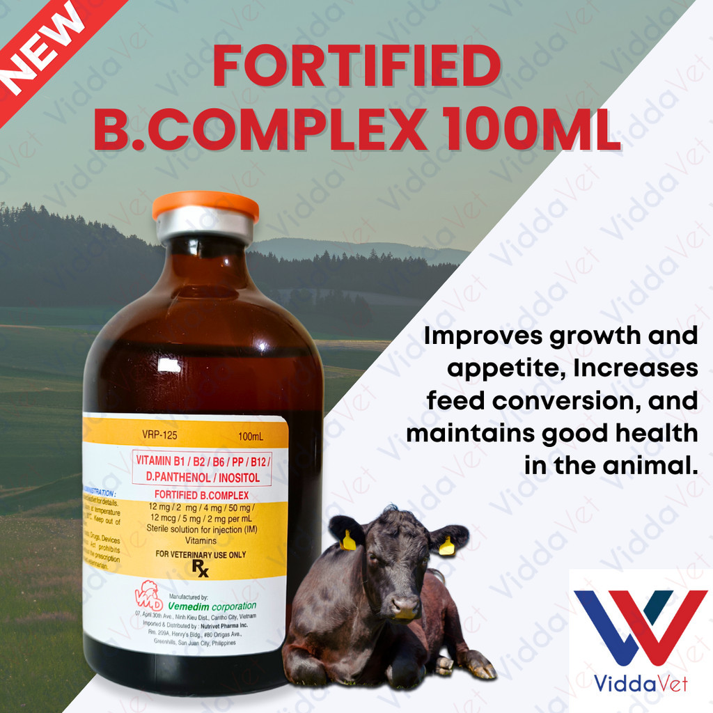 Viddavet Fortified B Complex 100ml Fortivita B Complex Injection ...
