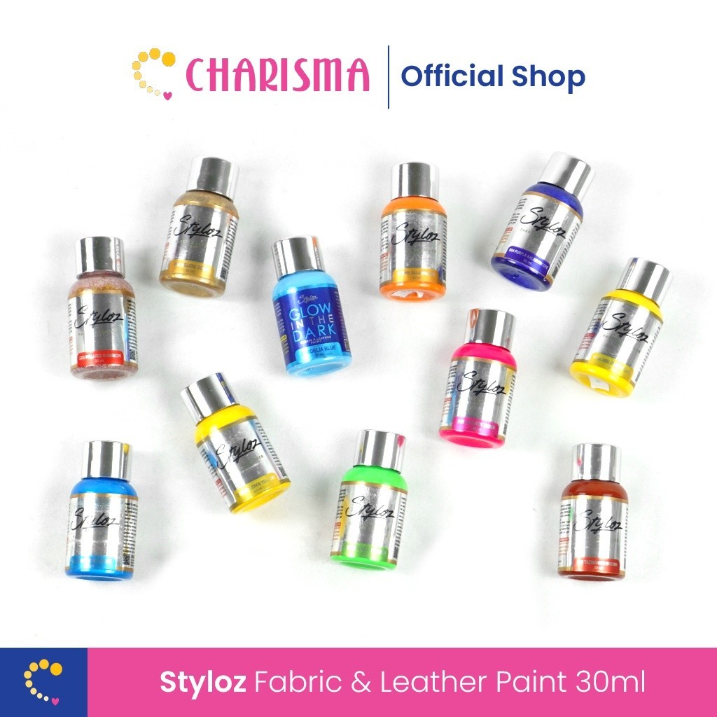 Charisma Styloz Fabric and Leather Paint - Original Colors 30ml ...