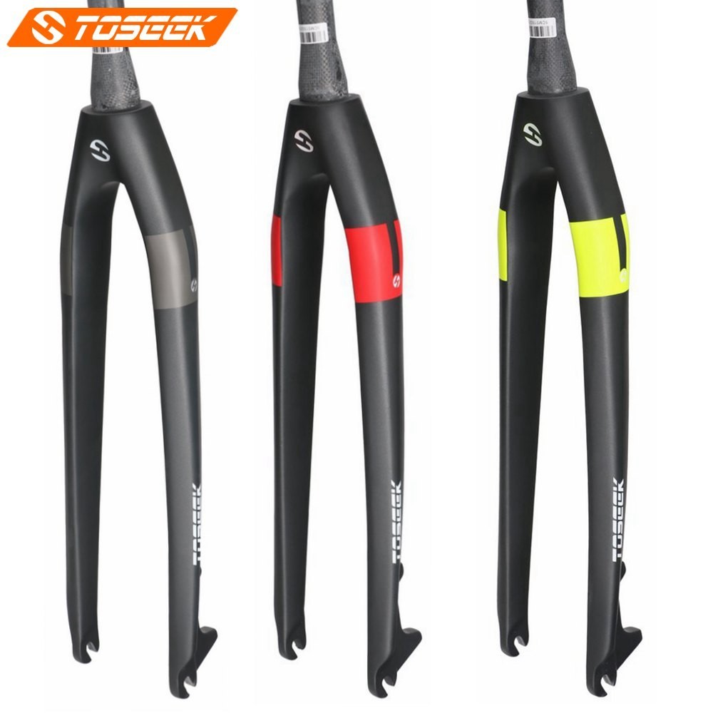 TOSEEK Matte UD Carbon Fiber Bike Fork Mountain Bicycle Hard Fork ...