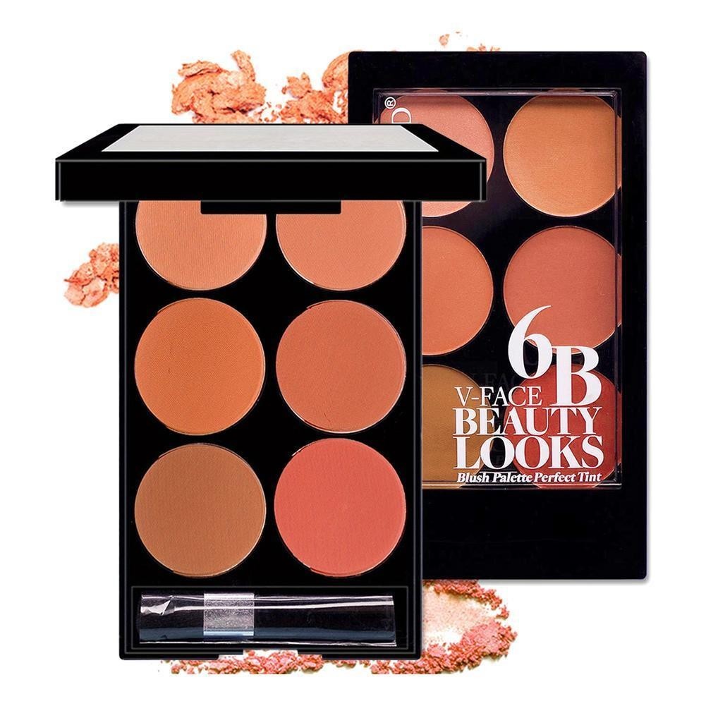 6 Colors Powder Blusher Makeup Matte Blush Palette Natural Makeup Blush ...