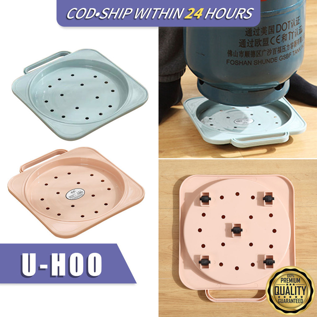 PP Gas Tank Stand Multifunctional Base Plant Pot Tray Rolling Tray Gas ...