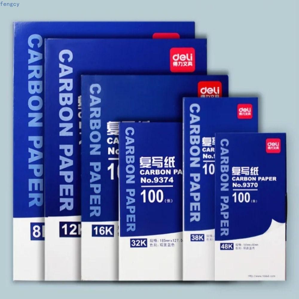 FENGCY 100 Sheets Carbon Paper, Double-sided Carbonless Transfer Papier ...